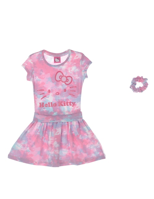 Vestido Hello Kitty manga regular para niña 1