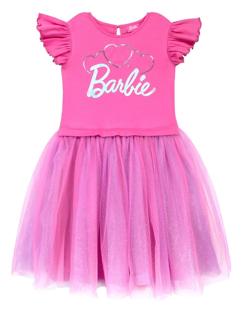Vestido Barbie Mayo 2 Úrsula manga volantes para niña 1