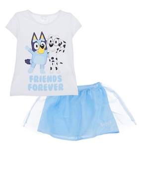 Conjunto Bluey de algodón para niña 2 piezas
